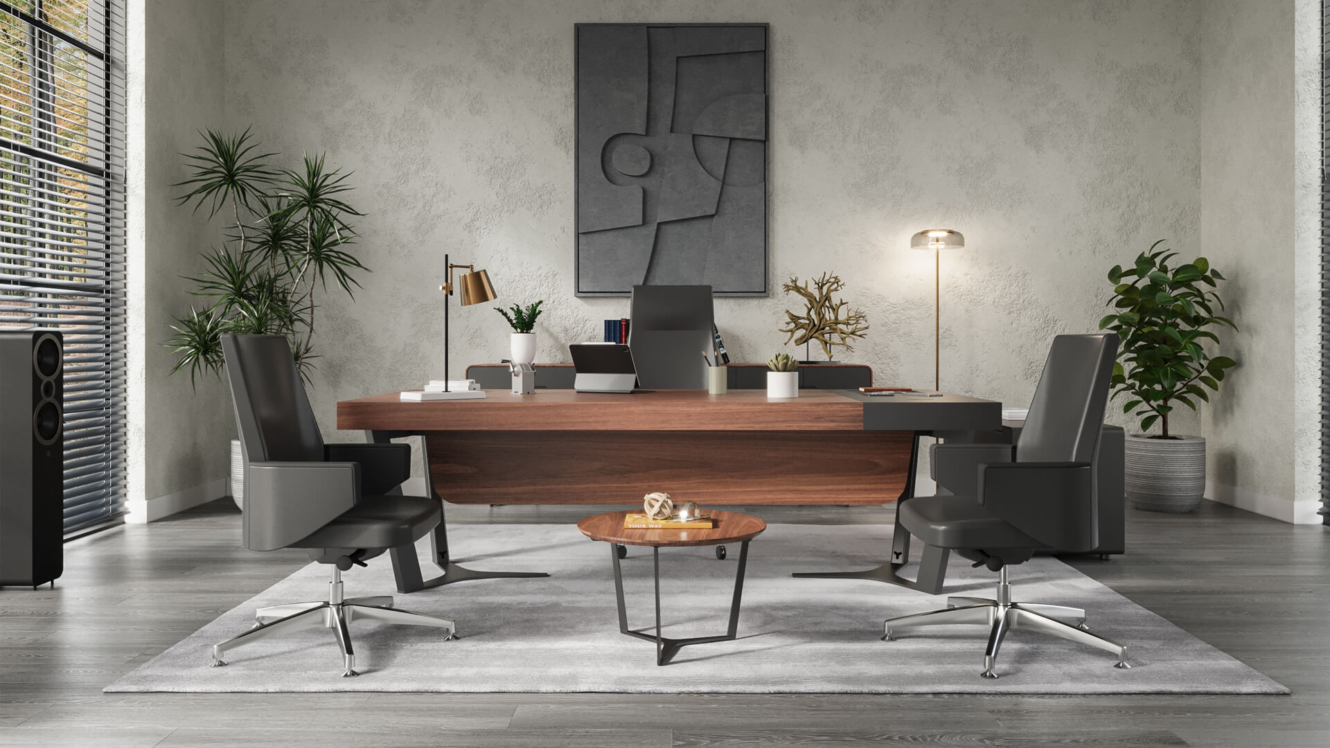 İdea Executive Desk Set - Office Chairs and Furniture | Gursan ...
