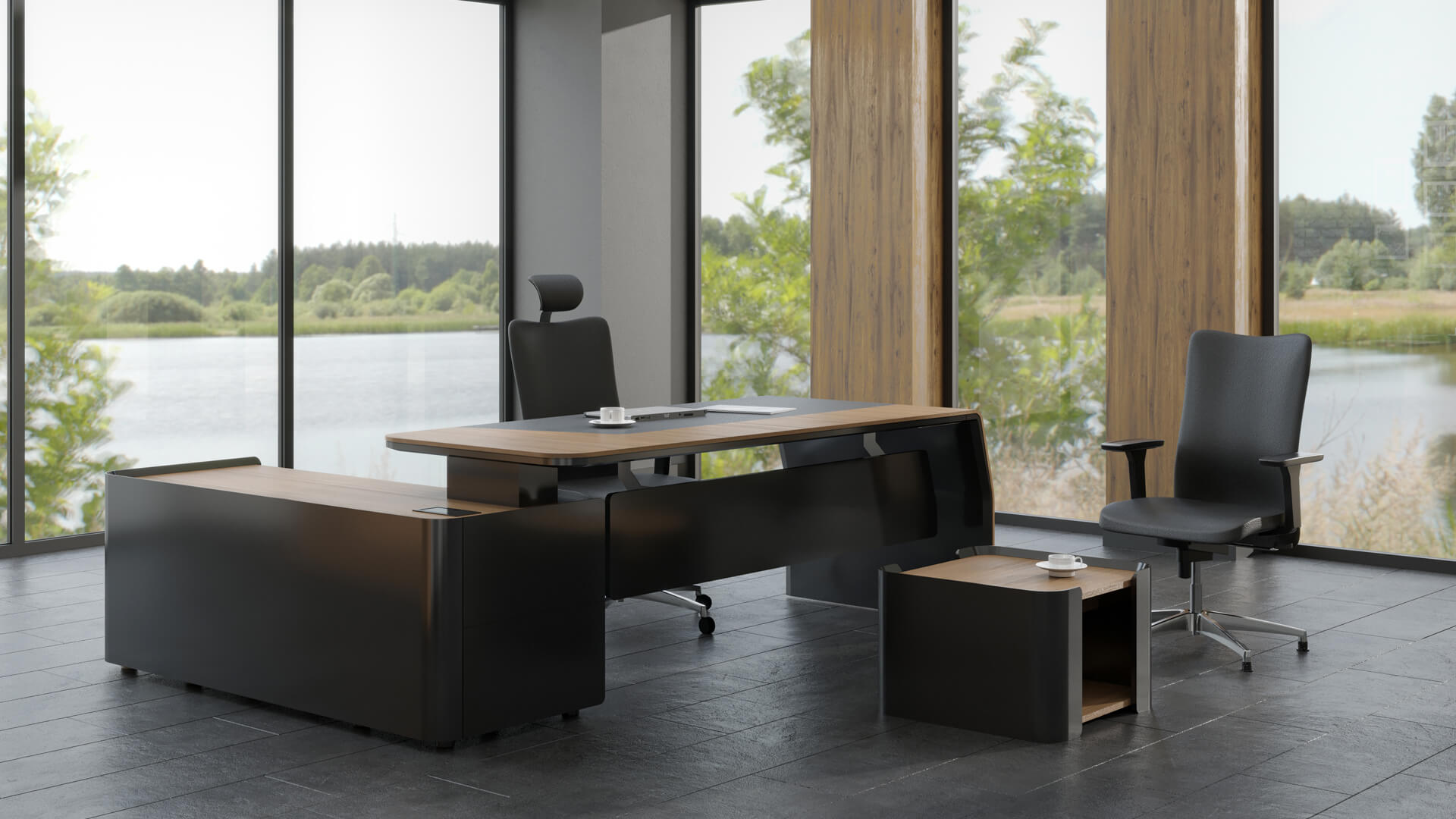 Lupo Executive Desk Set - Office Chairs and Furniture | Gursan Furniture - Ergonomic and Stylish ...
